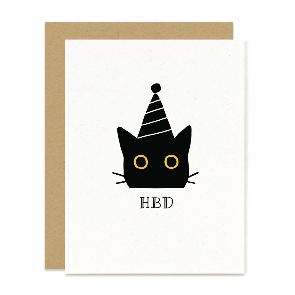 HBD Cat Birthday Card – Paper Pony Co.